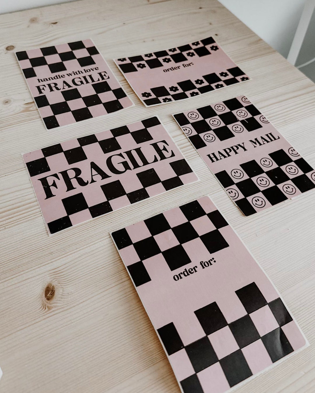 4x6 Plaid Thermal Printer Package Shipping Thank You Label Designs - Etsy