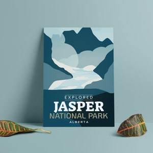 Jasper National Park 'explored' Poster, Park Posters, Home Decor ...