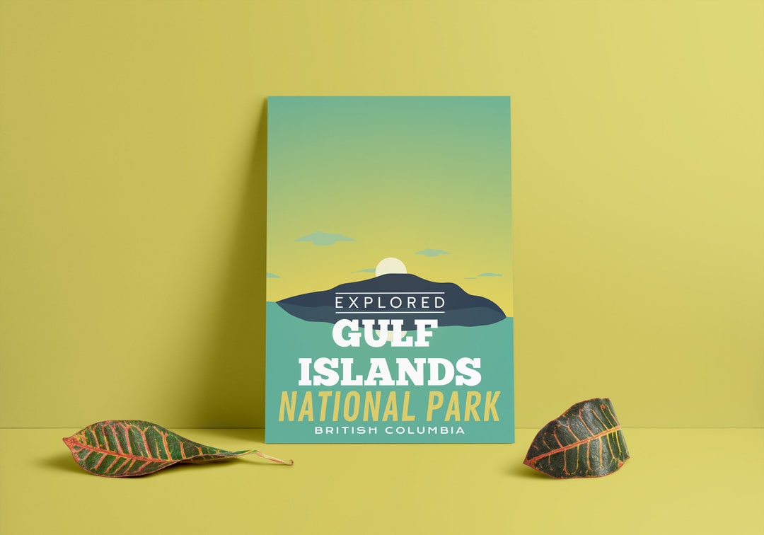 Gulf Islands National Park 'explored' Poster, Park Posters, Home Decor ...