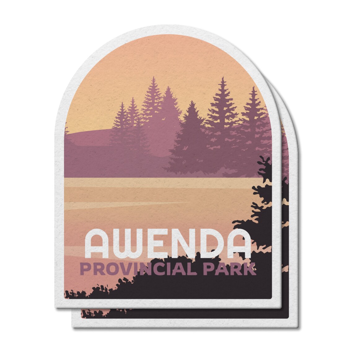 Awenda Ontario Provincial Park Waterproof Vinyl Sticker, Laptop ...