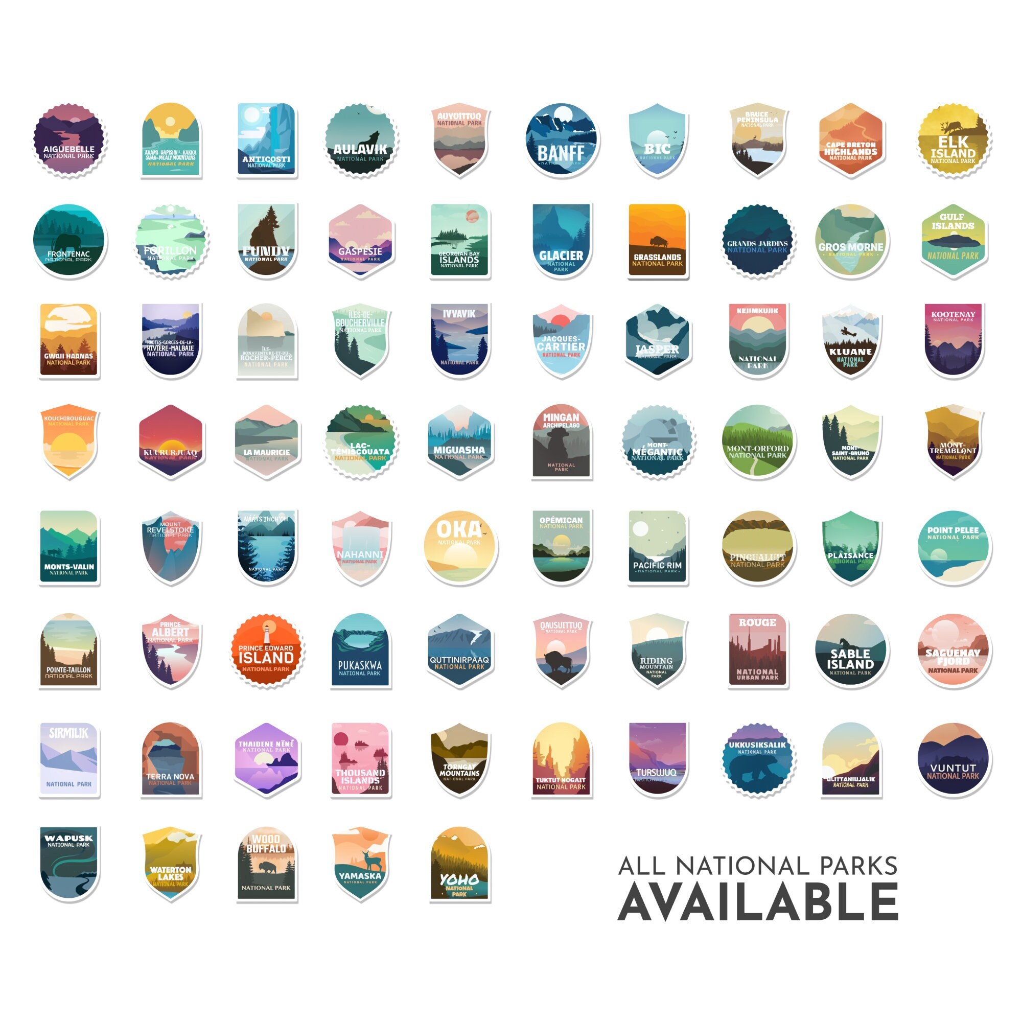 Jacques-cartier Quebec National Park Waterproof Vinyl Sticker - Etsy