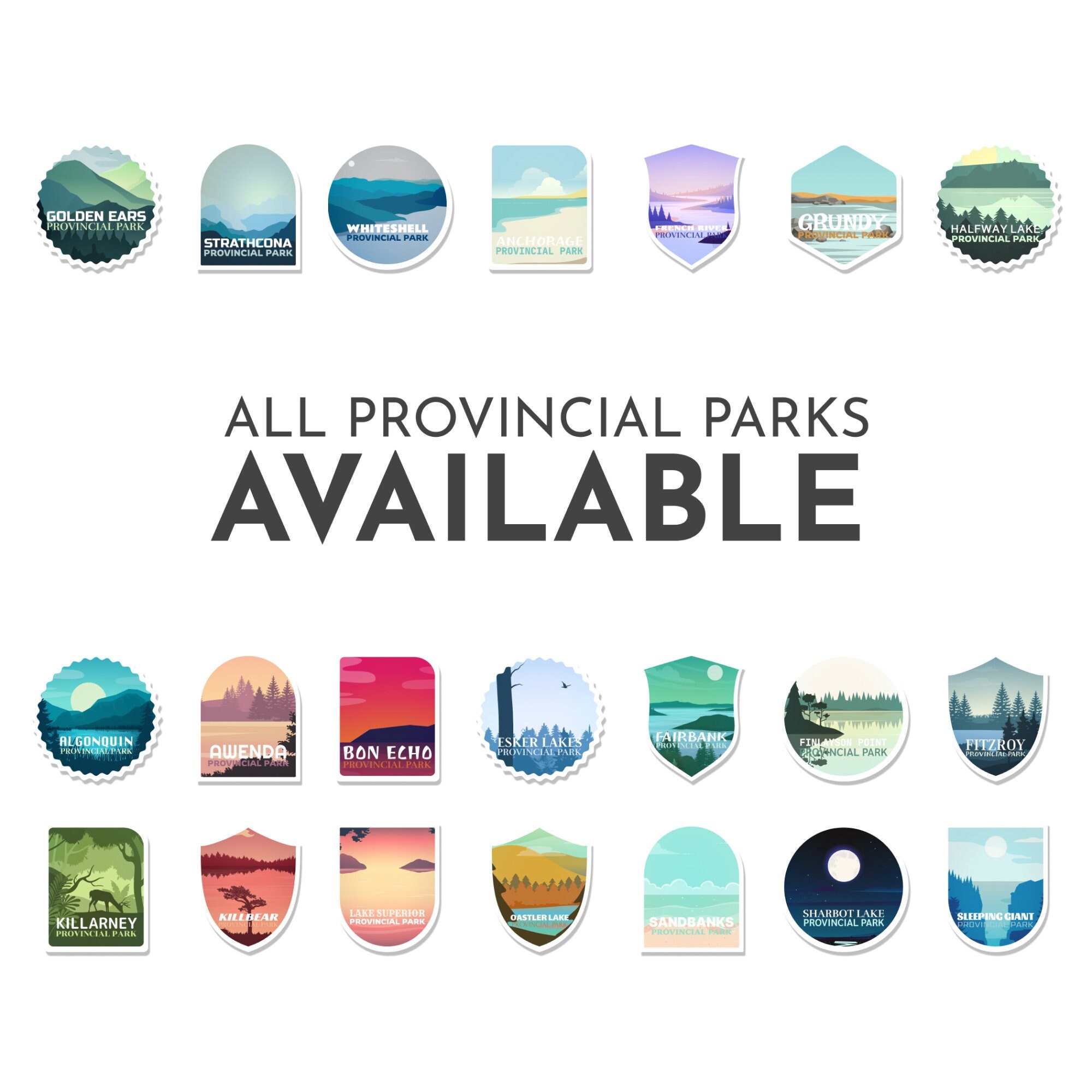 Plaisance Quebec National Park Waterproof Vinyl Sticker, Laptop ...