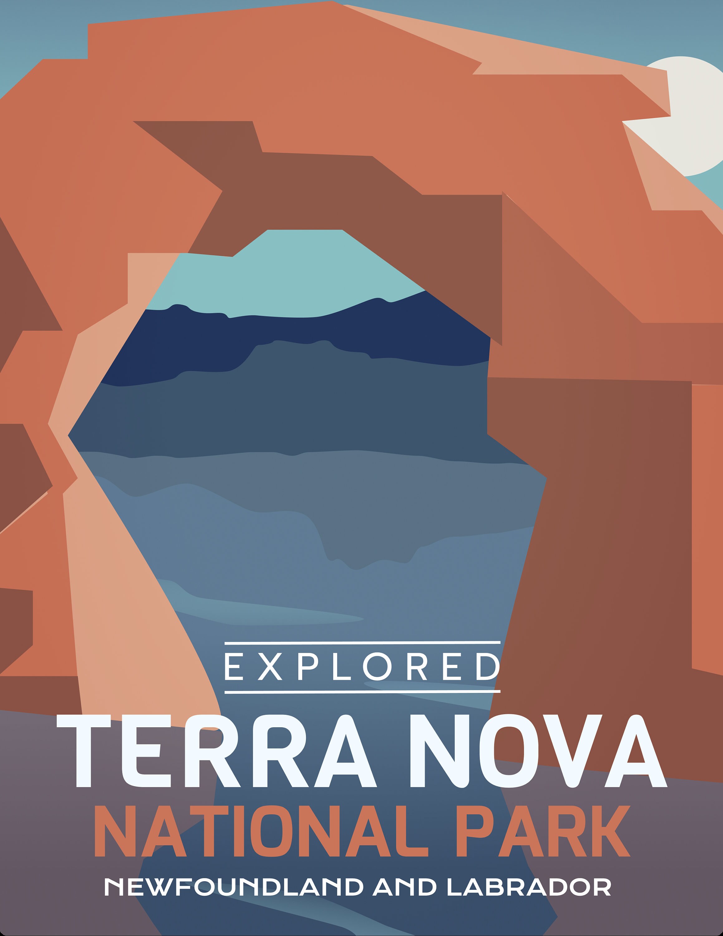 Terra Nova National Park 'explored' Poster, Park Posters, Home Decor ...