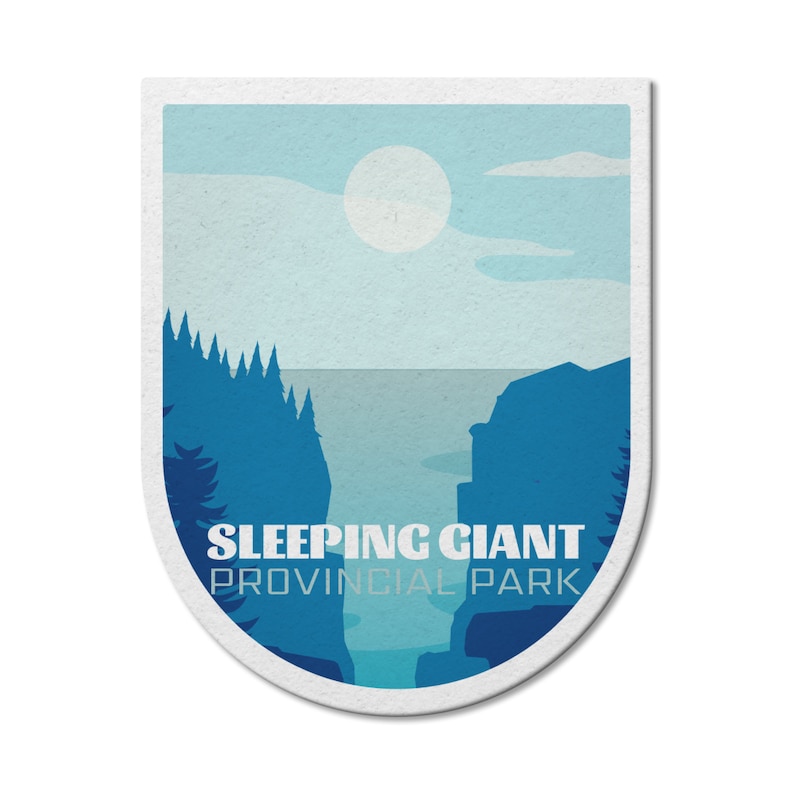 Sleeping Giant Ontario Provincial Park Waterproof Sticker, Laptop ...