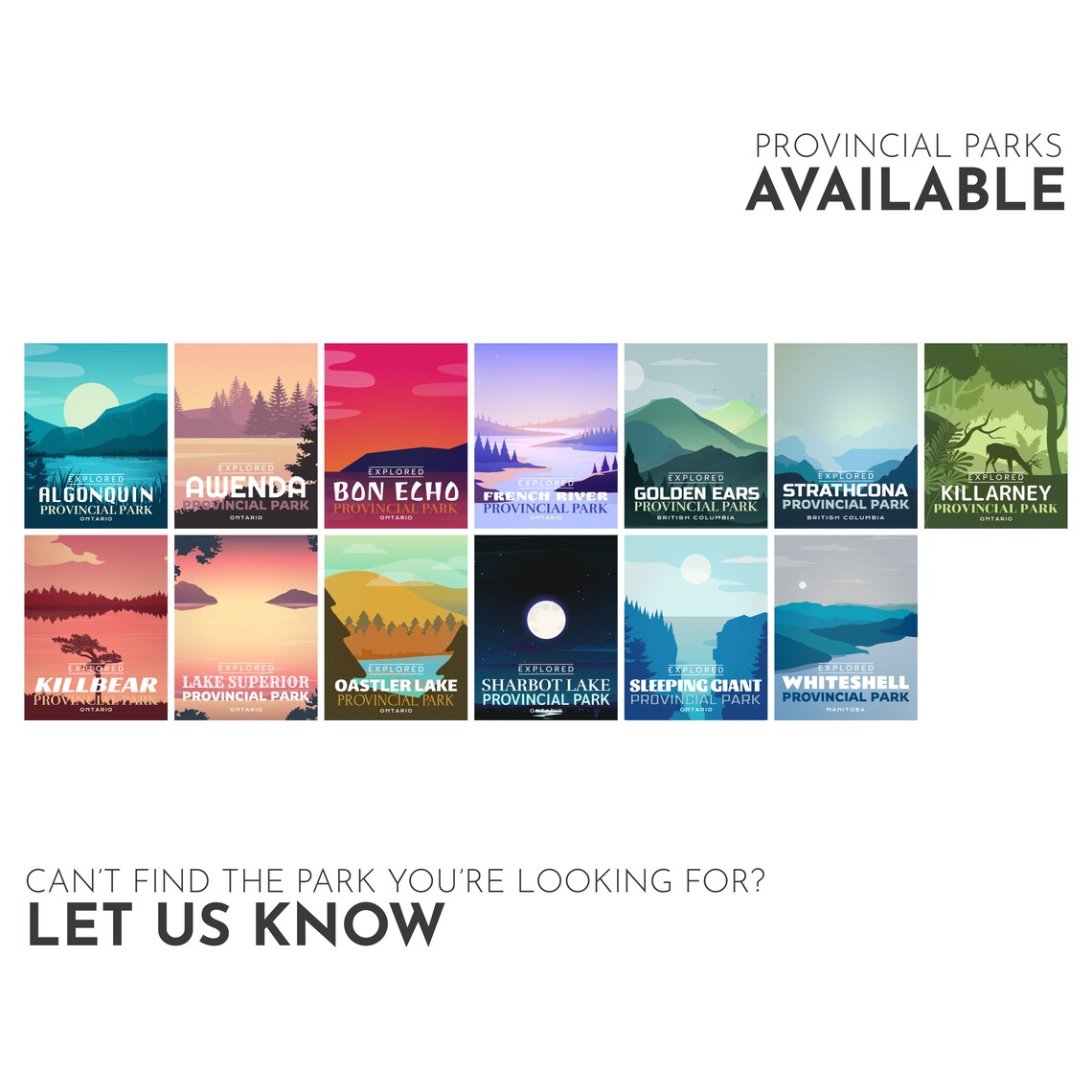 Bon Echo Provincial Park 'explored' Poster Park - Etsy Canada