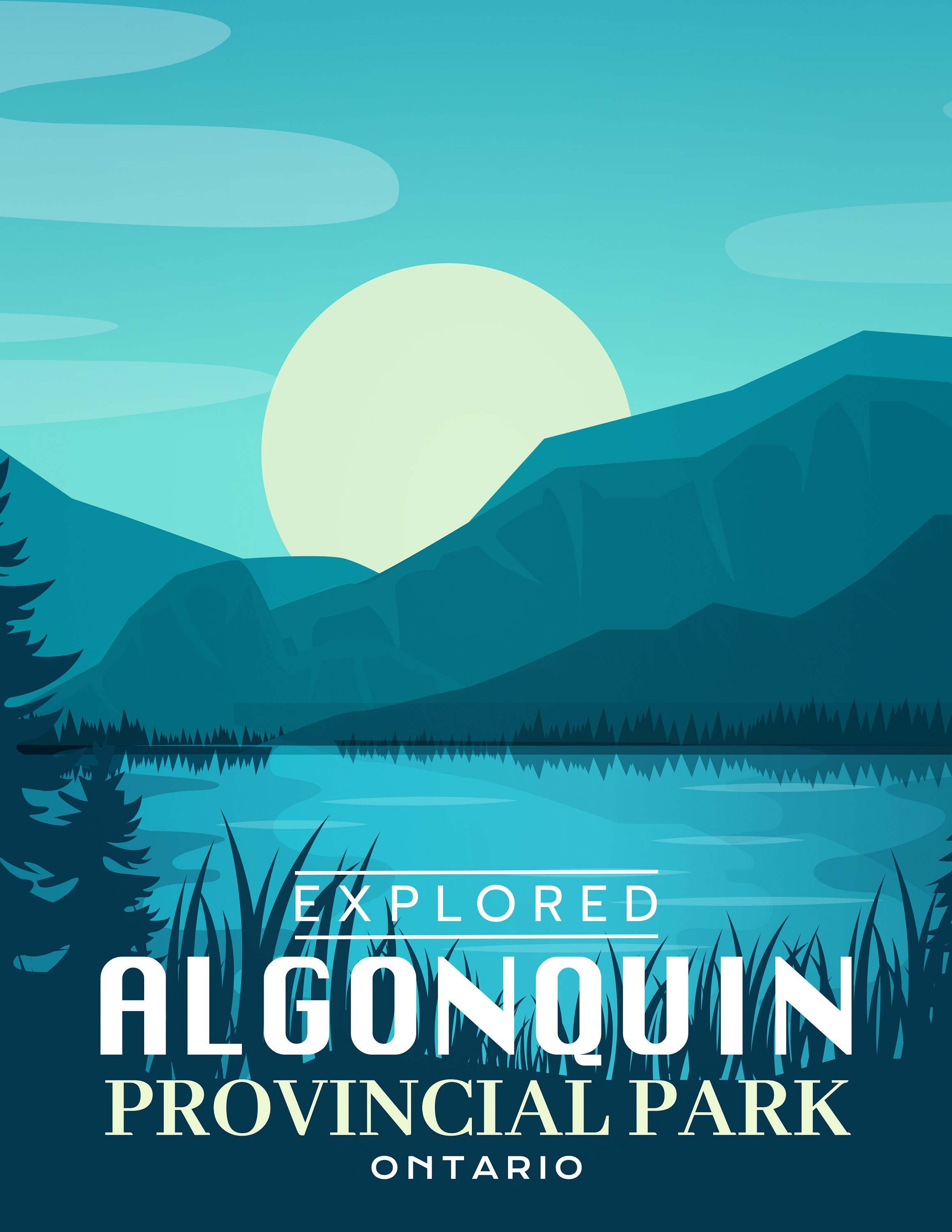 Algonquin Provincial Park 'explored' Poster, Park Posters, Home Decor ...