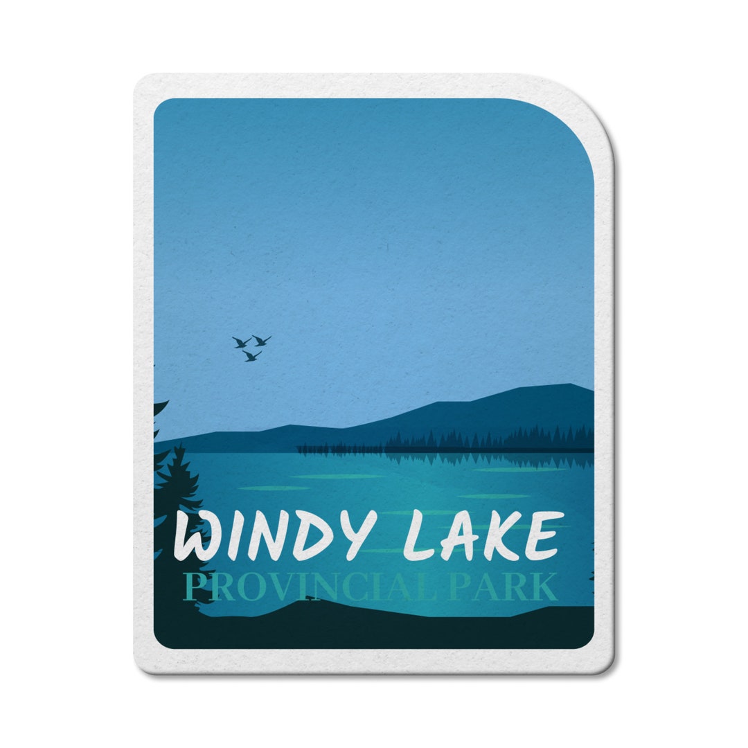 Windy Lake Ontario Provincial Park Waterproof Vinyl Sticker, Laptop ...