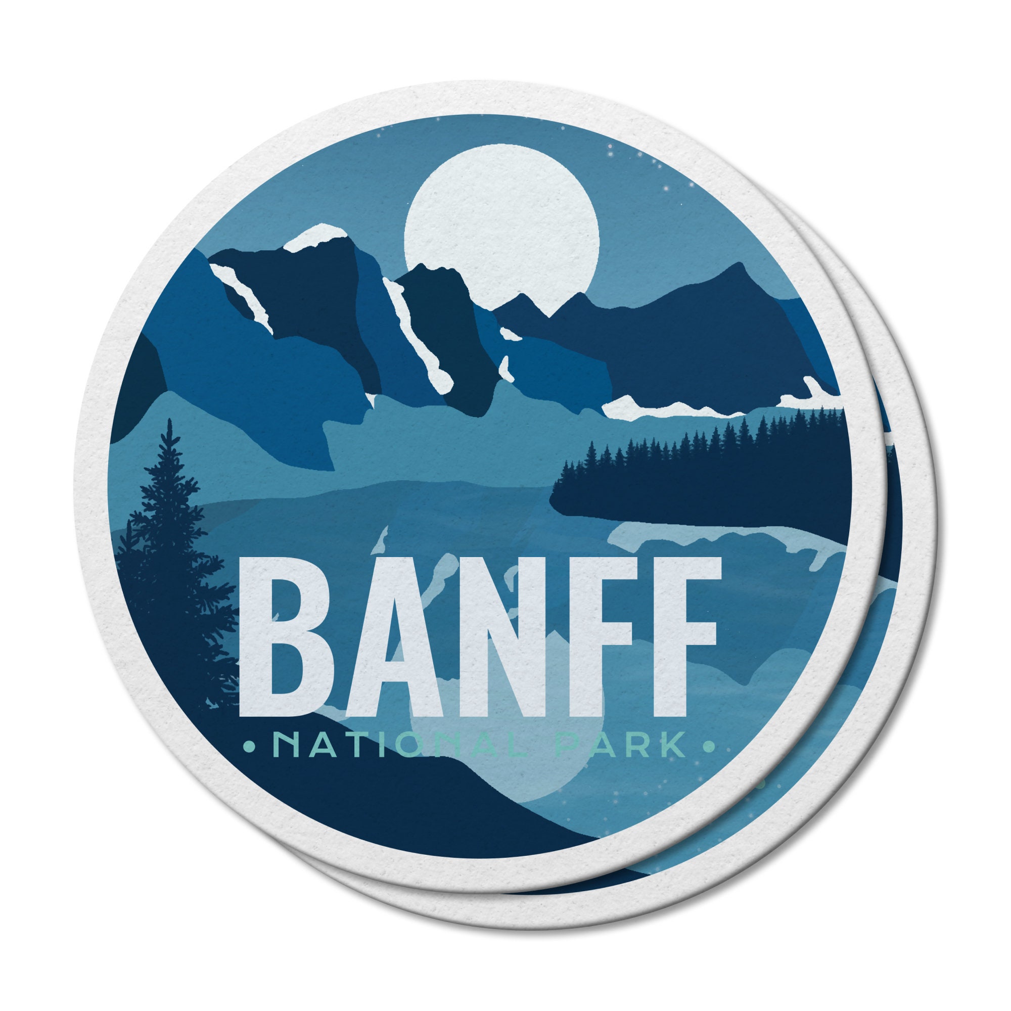 Banff National Park of Canada Waterproof Vinyl Sticker, Laptop Stickers ...