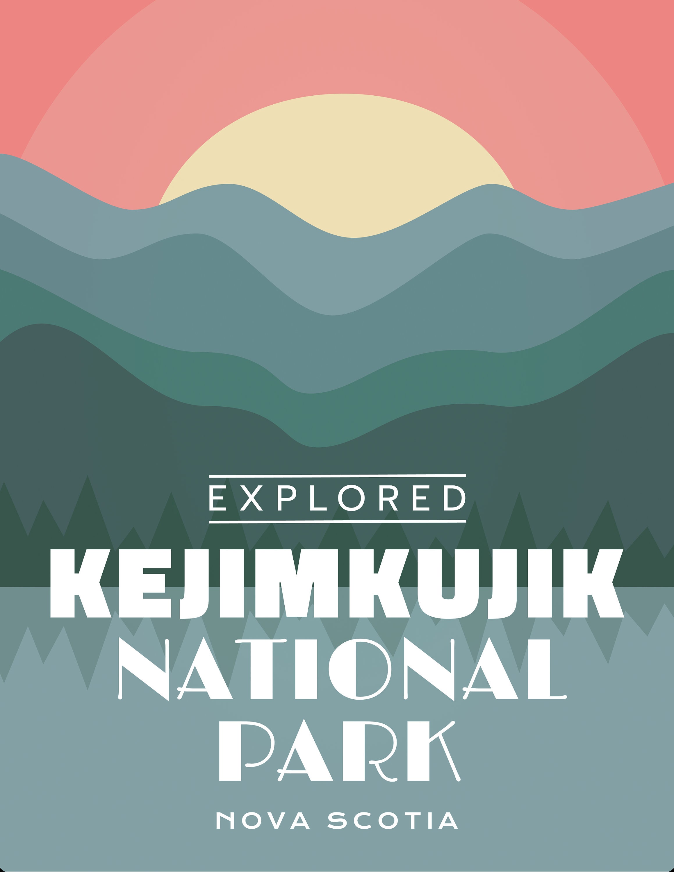 Kejimkujik National Park 'explored' Poster, Park Posters, Home Decor ...