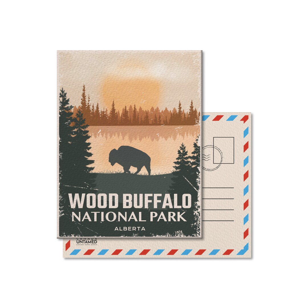 Wood Buffalo National Park of Canada Postcard, Vintage, Postcards ...