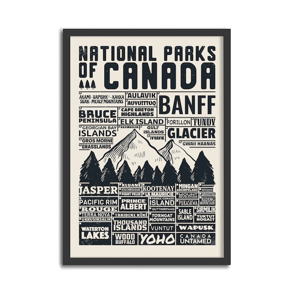 Vintage Parks Canada Poster - Etsy