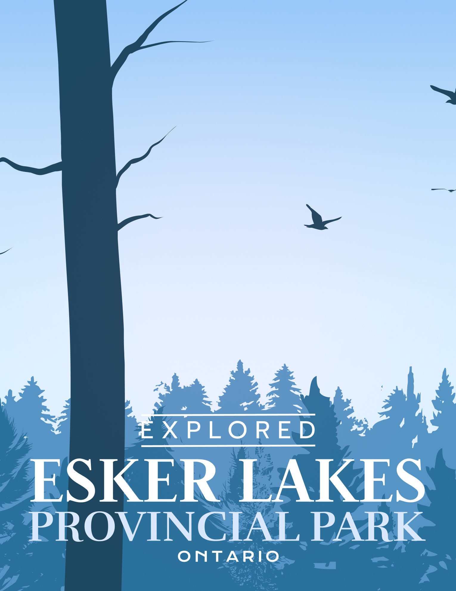 Esker Lakes Provincial Park 'explored' Poster, Park Posters, Home Decor ...