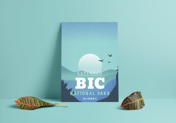 Bic National Park 'explored' Poster Park Posters | Etsy