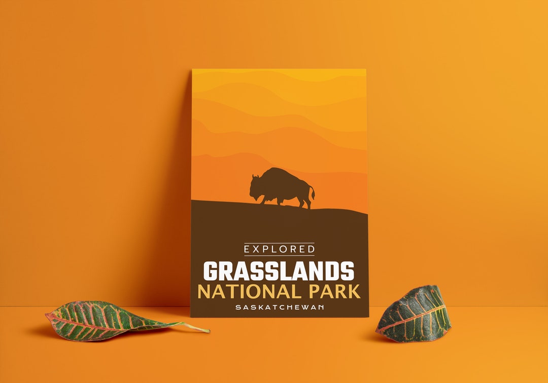Grasslands National Park 'explored' Poster, Park Posters, Home Decor ...