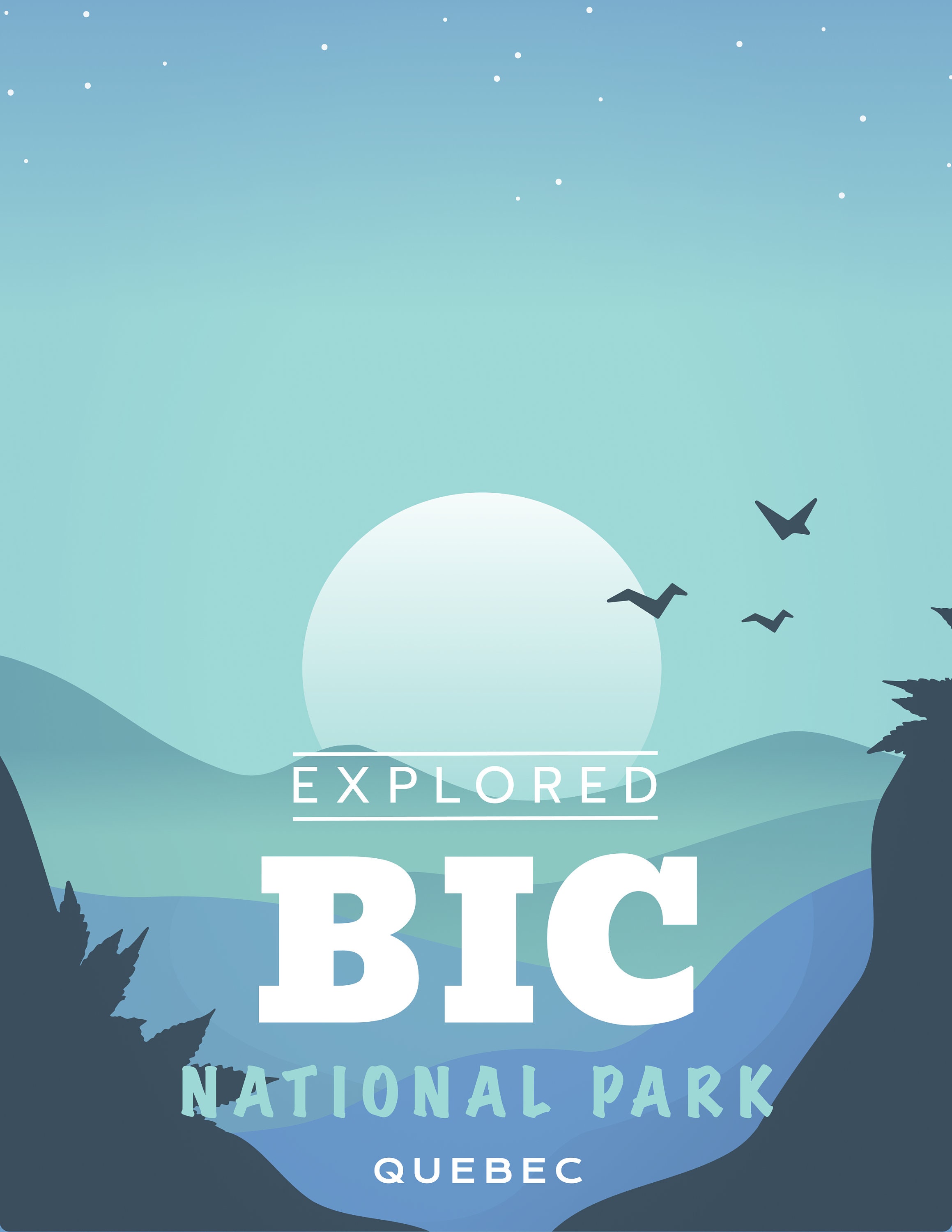 Bic National Park 'explored' Poster, Park Posters, Home Decor, Canada ...