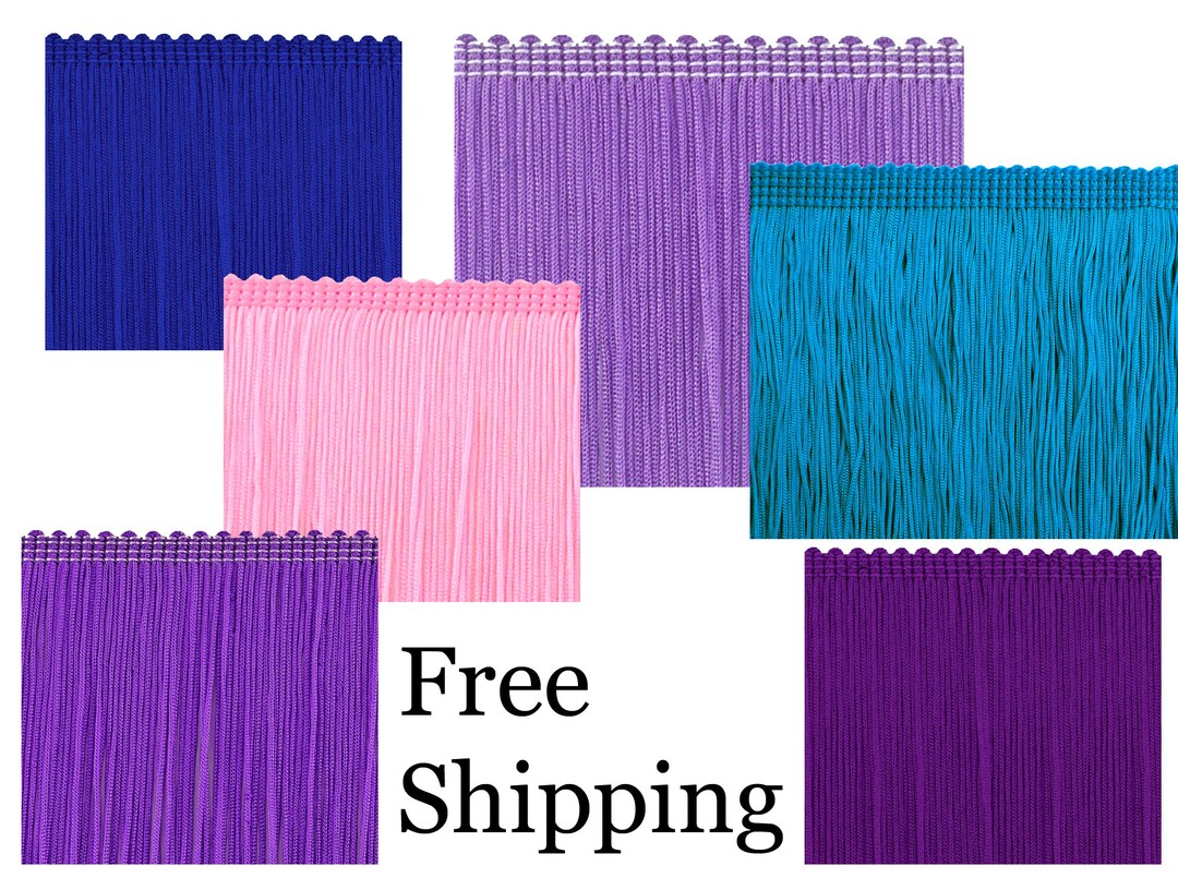 7" High Density Nylon Chainette Fringe - FREE SHIPPING - Etsy
