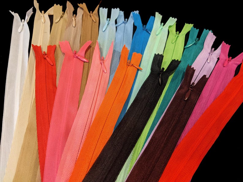 Invisible Zippers, 9"-16" Long, 10-35 Pieces - Etsy