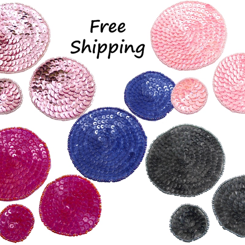 Sequin Circle Patch - Etsy