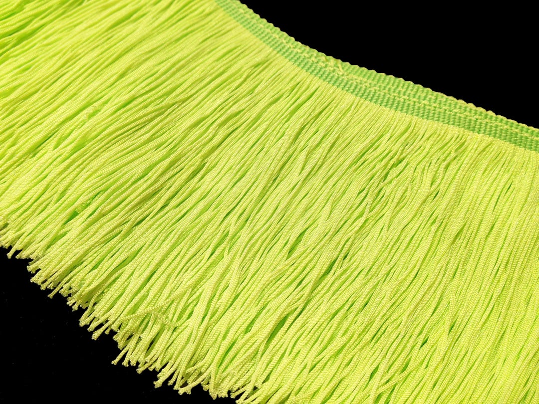Neon Lime High Density Nylon Chainette Fringe, 6", 7" and 17" Long - Etsy