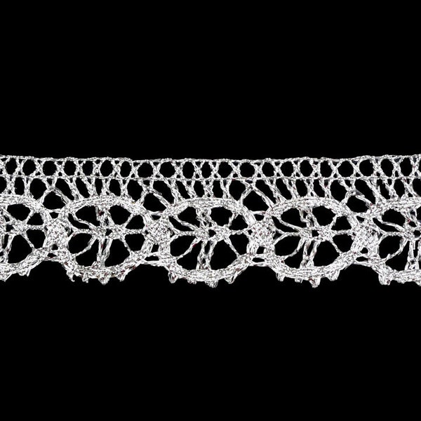 Silver Metallic Lace - Etsy
