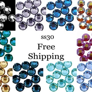 Ss30 Hot Fix DMC Crystal Rhinestones - FREE Shipping - Etsy