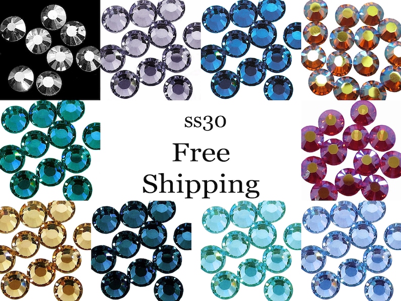SS30 Hot Fix Crystal Rhinestones - 2 Gross (288 Pieces) - Etsy