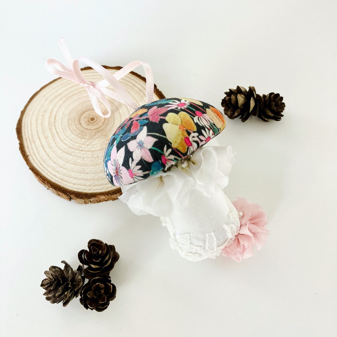 Liberty Toadstool Hanging Mushroom Decoration ~ Faria Flowers - Etsy