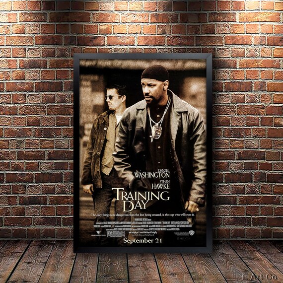 Training Day Movie Poster Framed and Ready to Hang. | Etsy