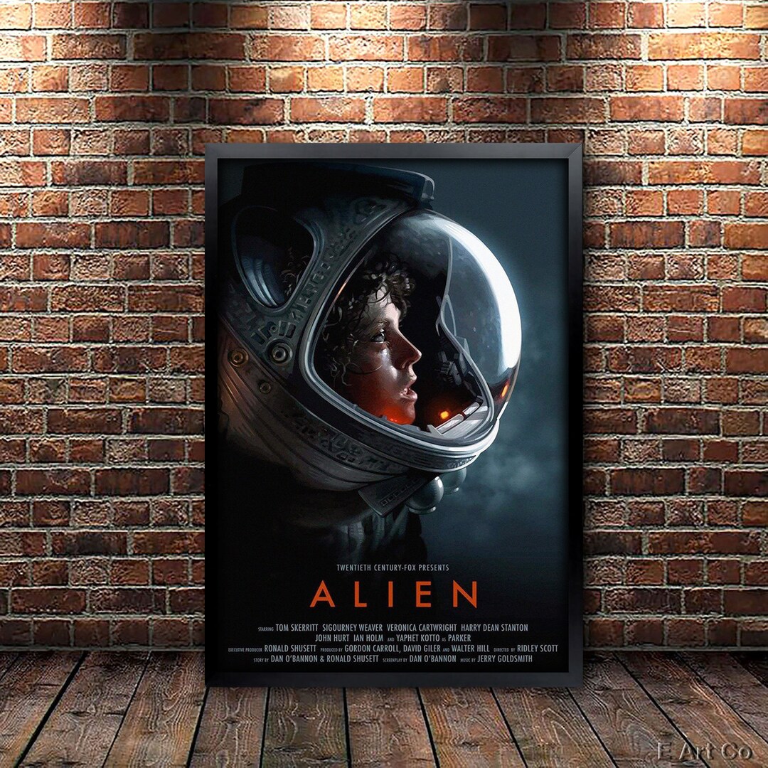 Alien 1979 Movie Poster Framed and Ready to Hang. - Etsy