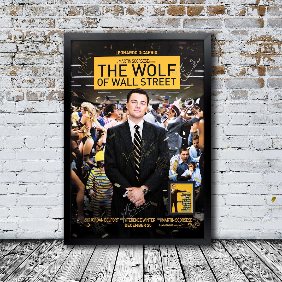 The Wolf of Wall Street Autographed Movie Posterframed, Ready to Hang ...
