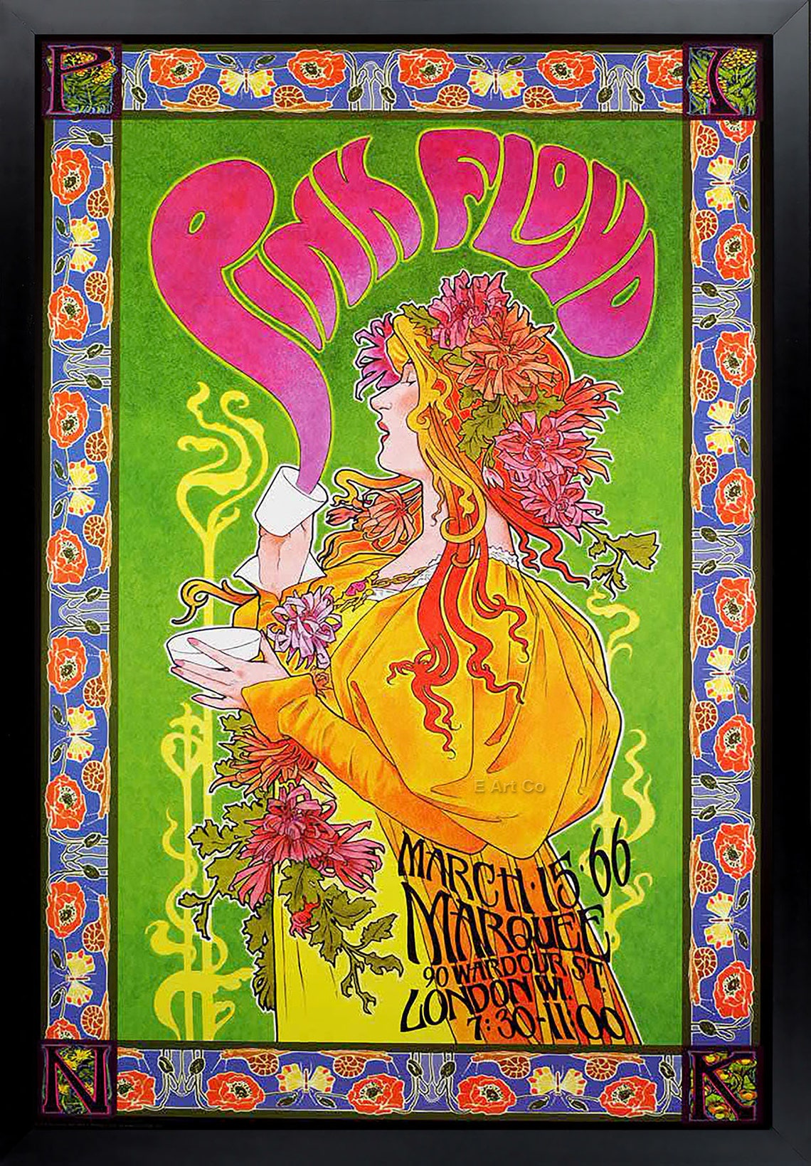 Pink Floyd Poster Framed and Ready to Hang. | Etsy