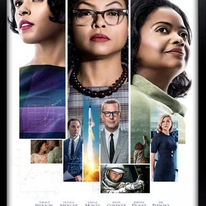Hidden Figures Movie Poster Framed and Ready to Hang. - Etsy