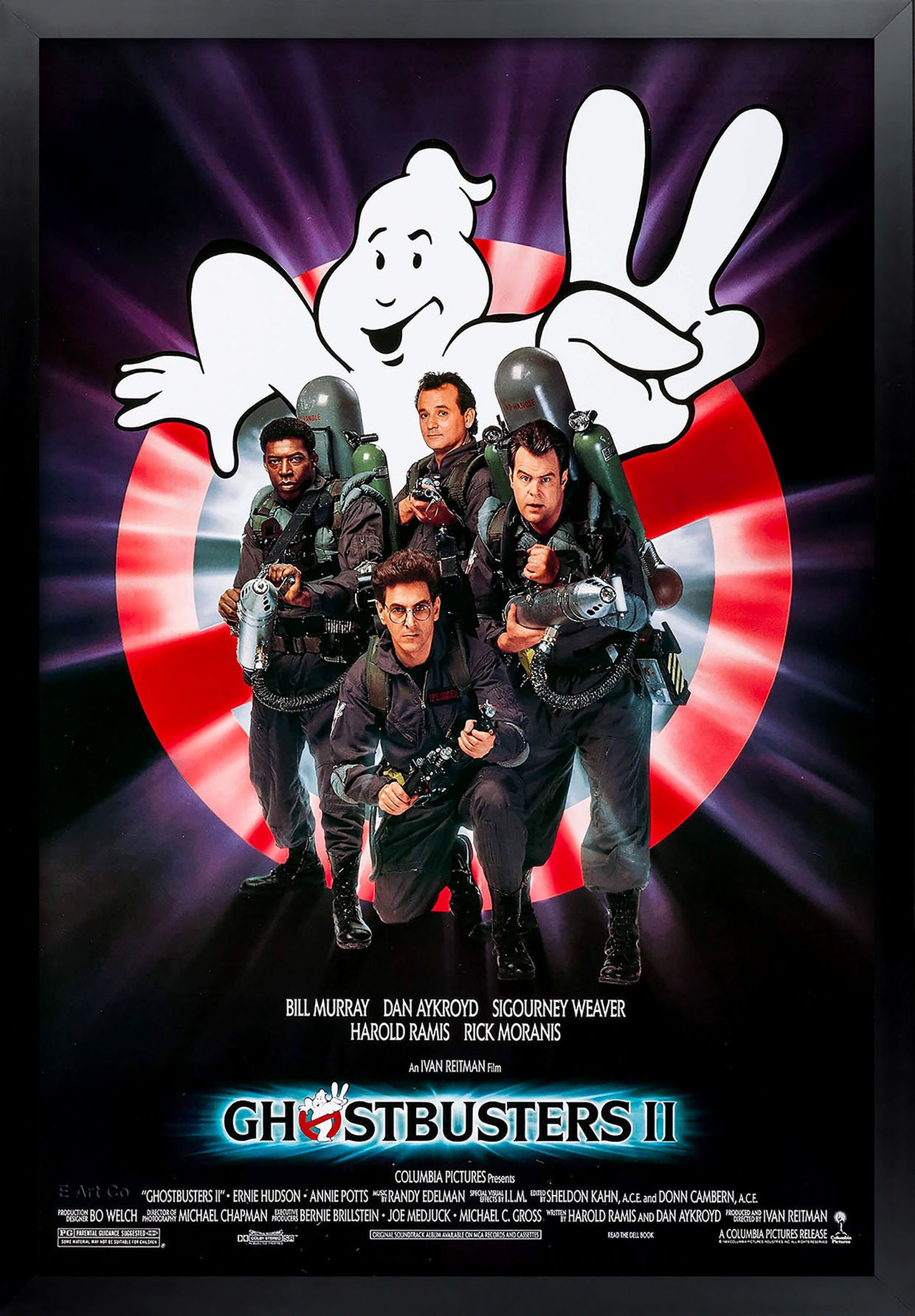 Ghostbusters Movie Poster Framed and Ready to Hang. - Etsy