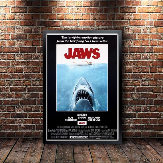 Framed Jaws Poster