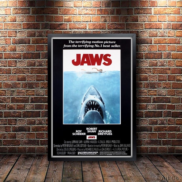 Jaws Poster - Etsy