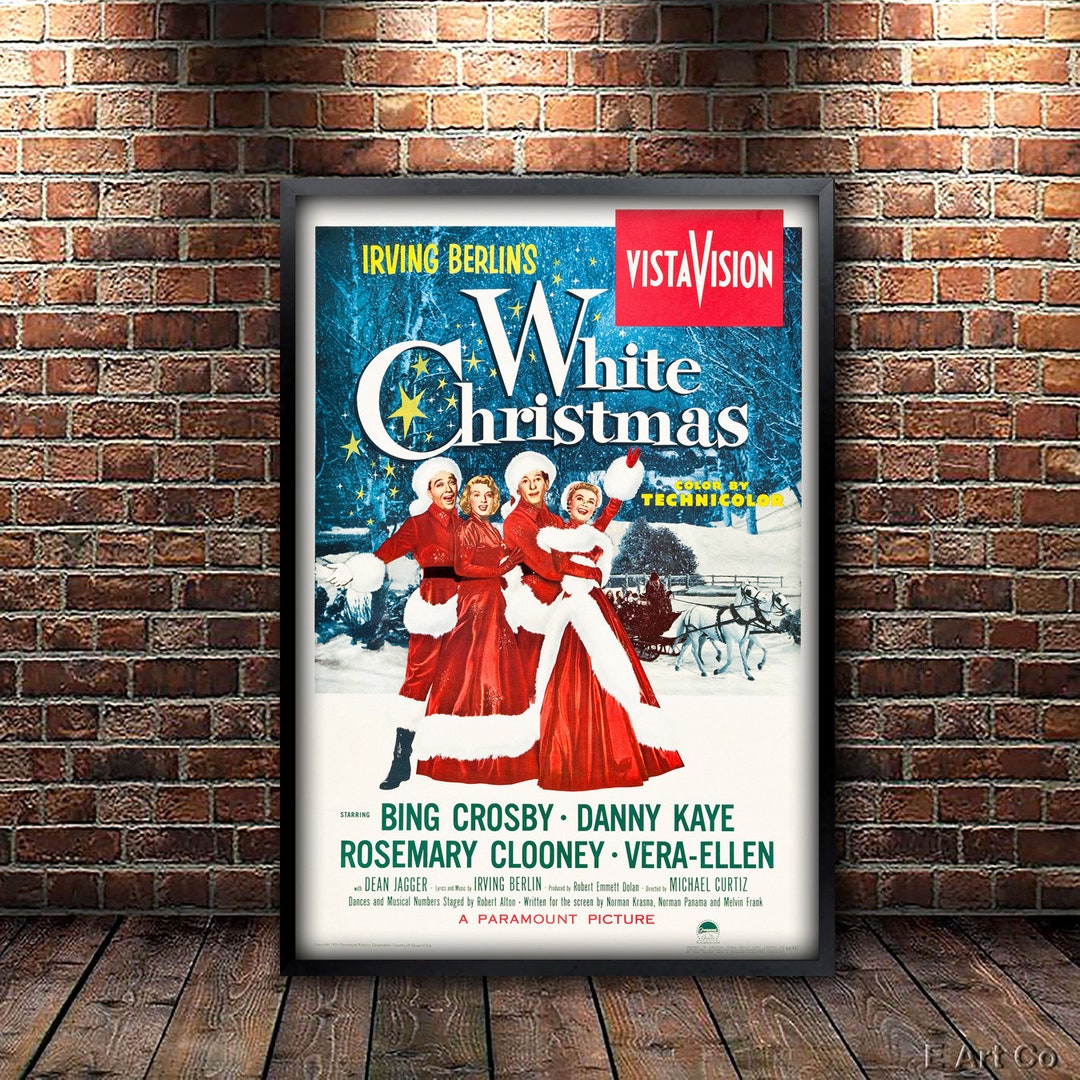 White Christmas Movie Poster Framed and Ready to Hang. - Etsy