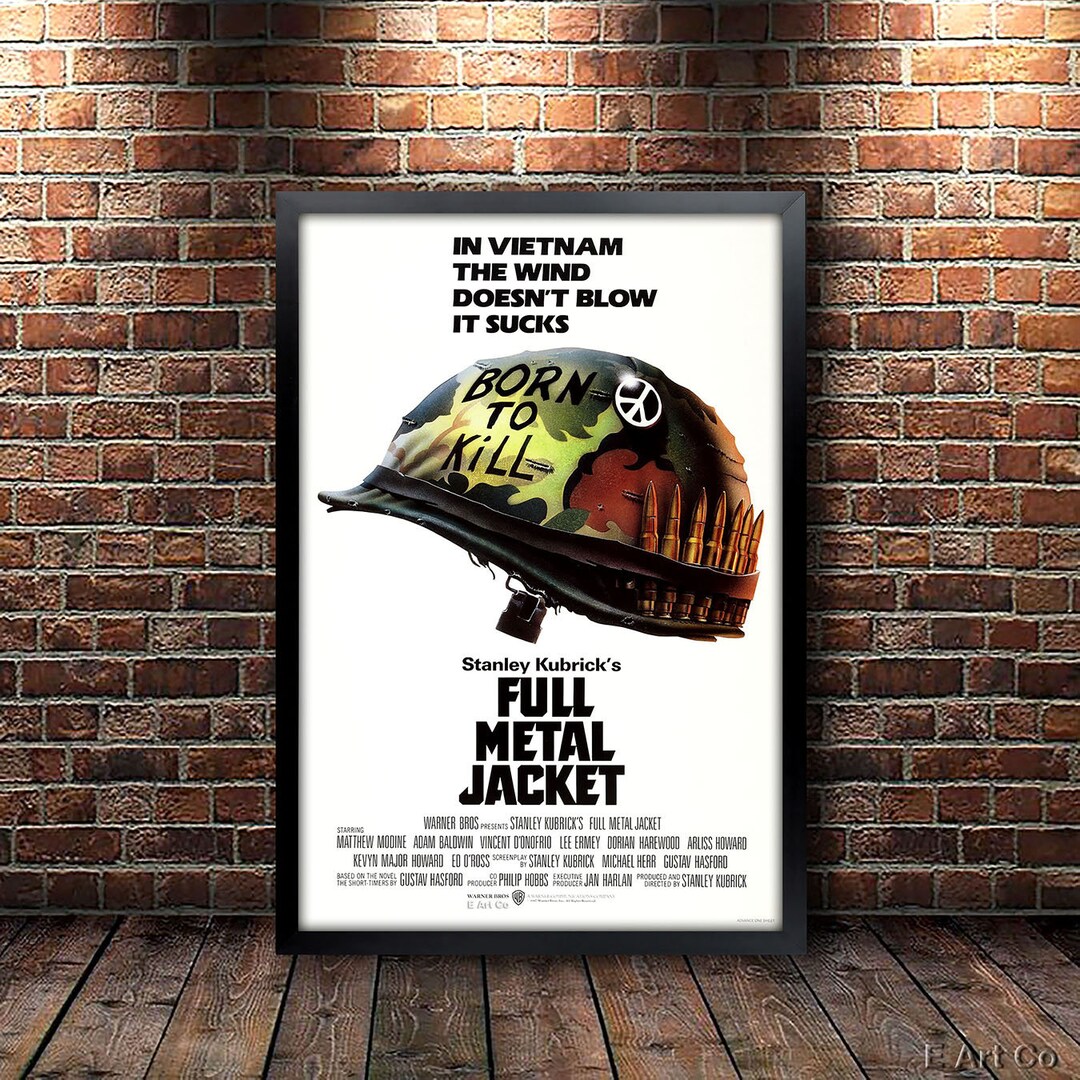Full Metal Jacket Poster Framed and Ready to Hang. - Etsy