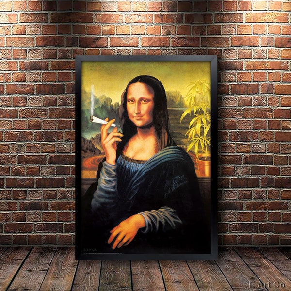 Mona Lisa Smoking - Etsy