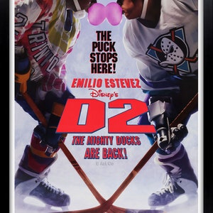D2: the Mighty Ducks, Full Size Movie Poster, Framed and Ready to Hang ...