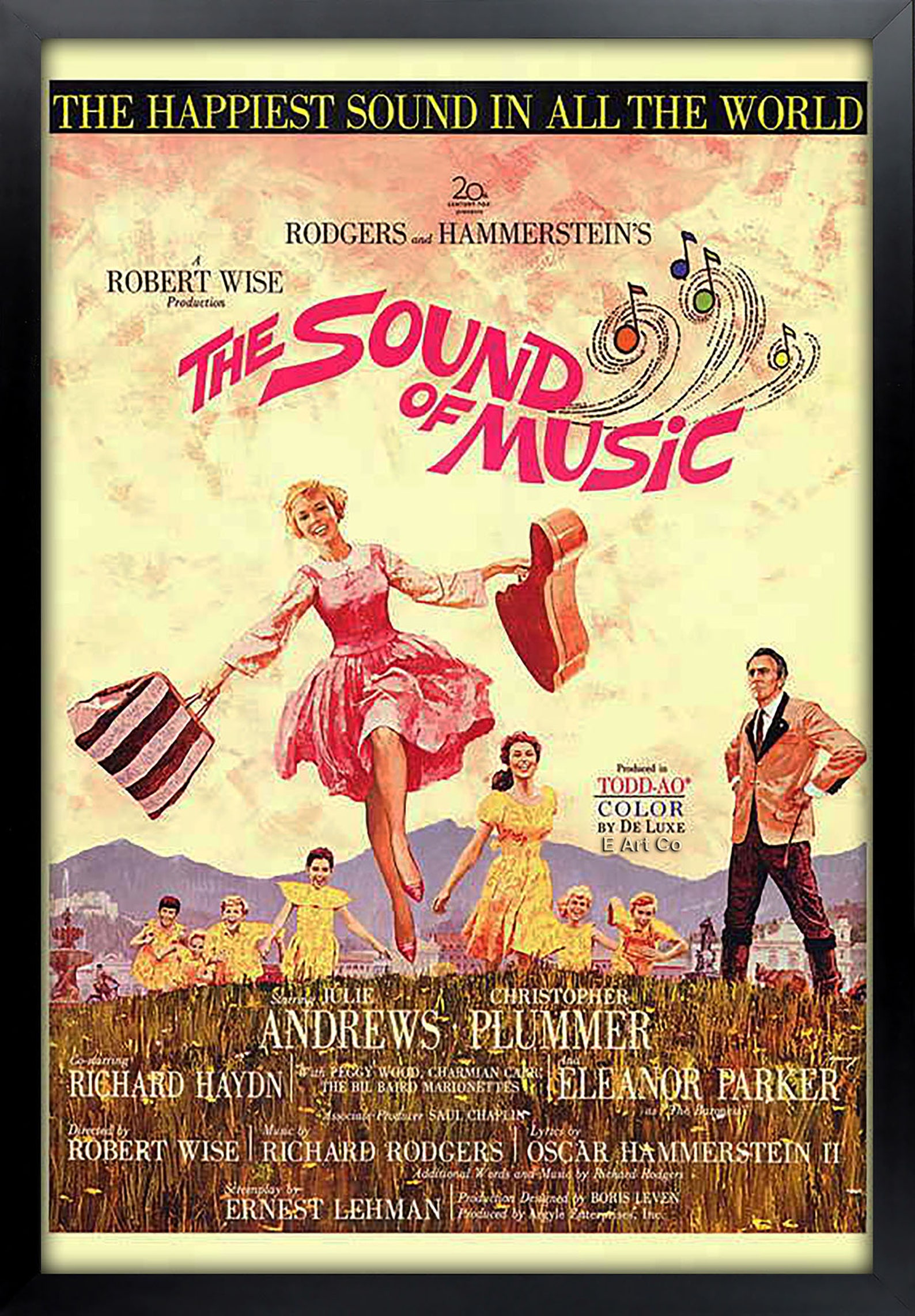 The Sound of Music Movie Poster Framed and Ready to Hang. - Etsy