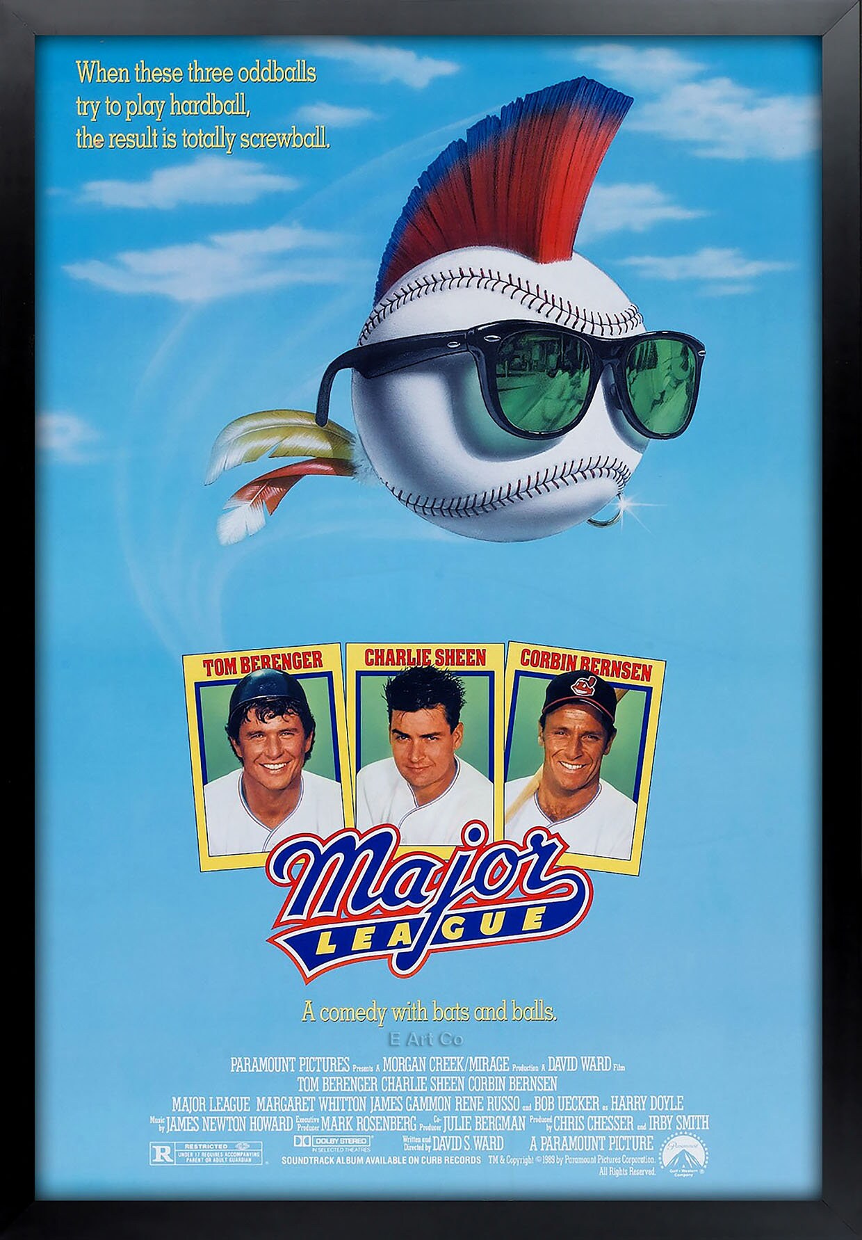 Major League Movie Poster Framed and Ready to Hang. - Etsy
