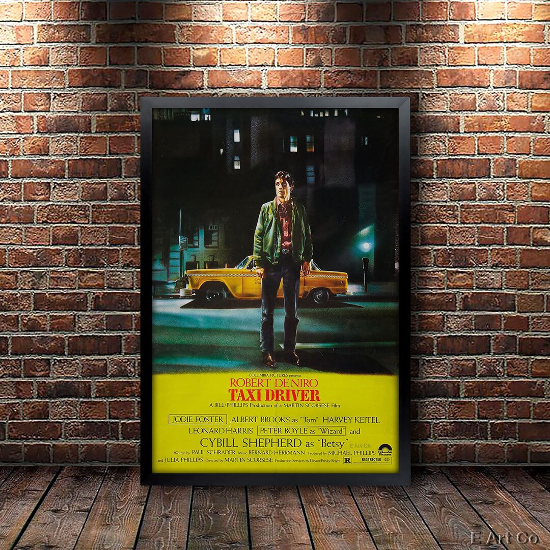 Taxi Driver Movie Poster Framed and Ready to Hang. - Etsy