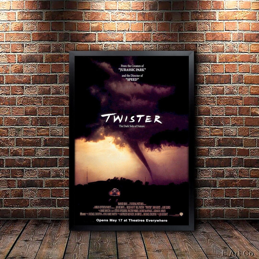 Twister, Full Size Movie Poster, Framed and Ready to Hang. - Etsy