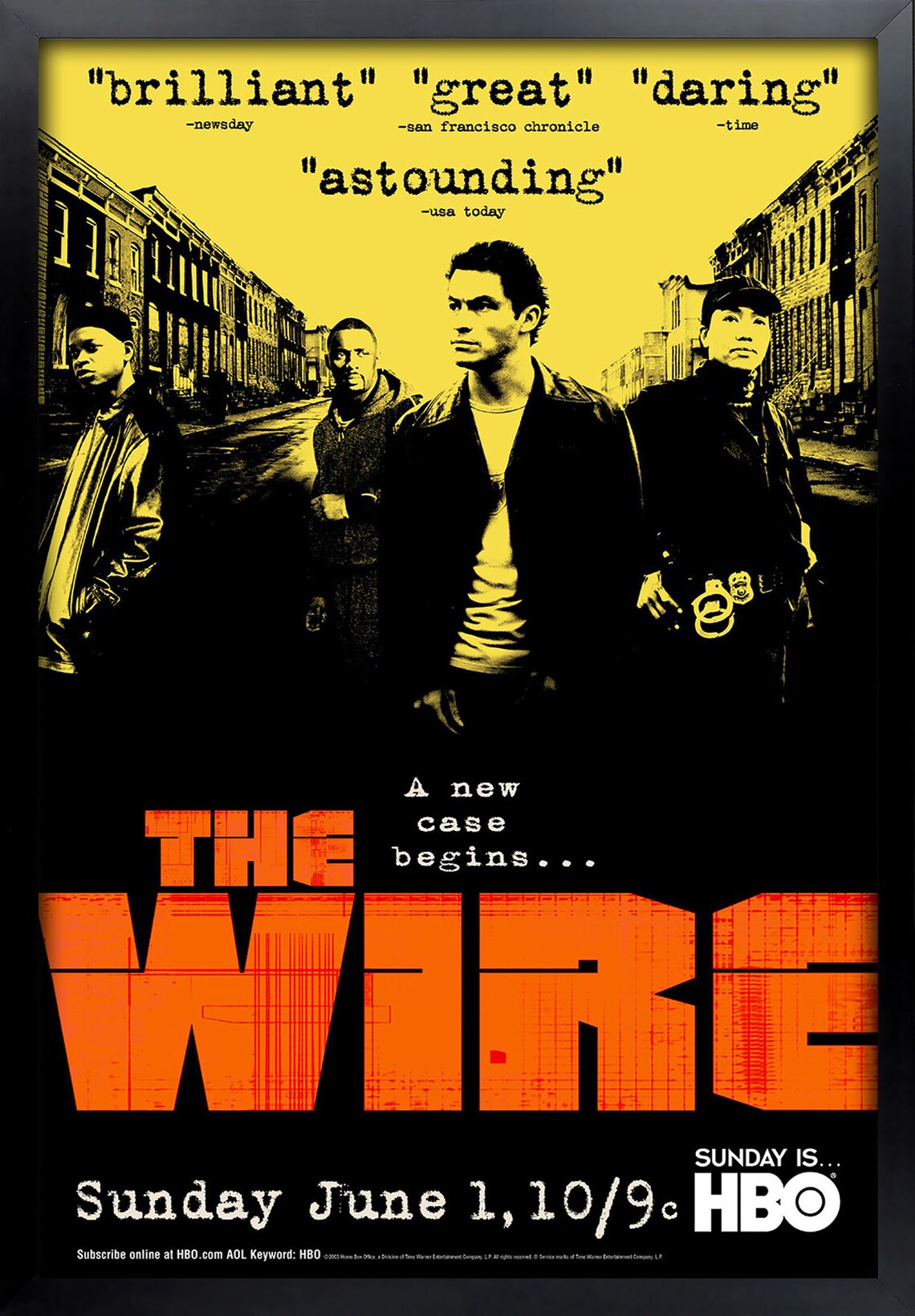 The Wire poster Framed and ready to hang | Etsy