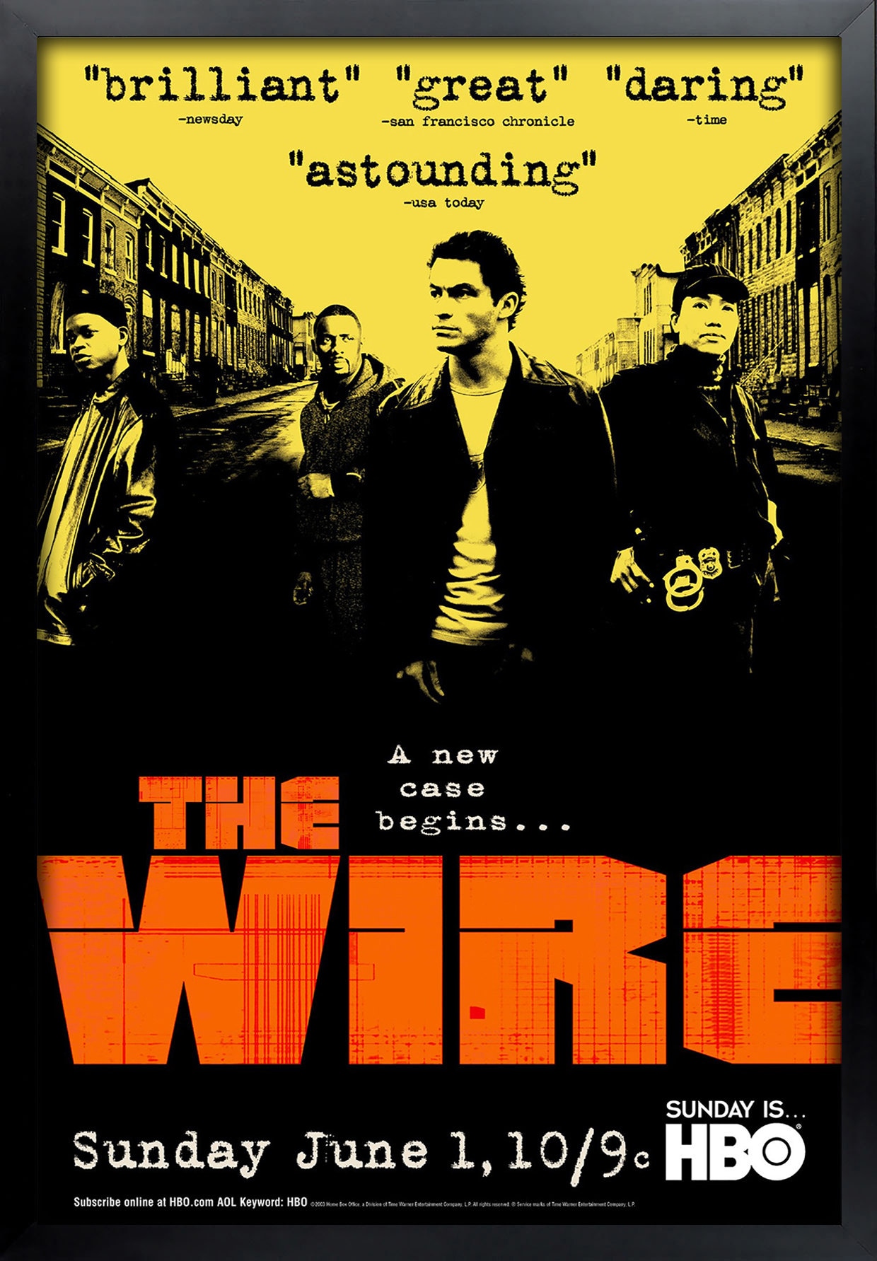 The Wire poster Framed and ready to hang | Etsy
