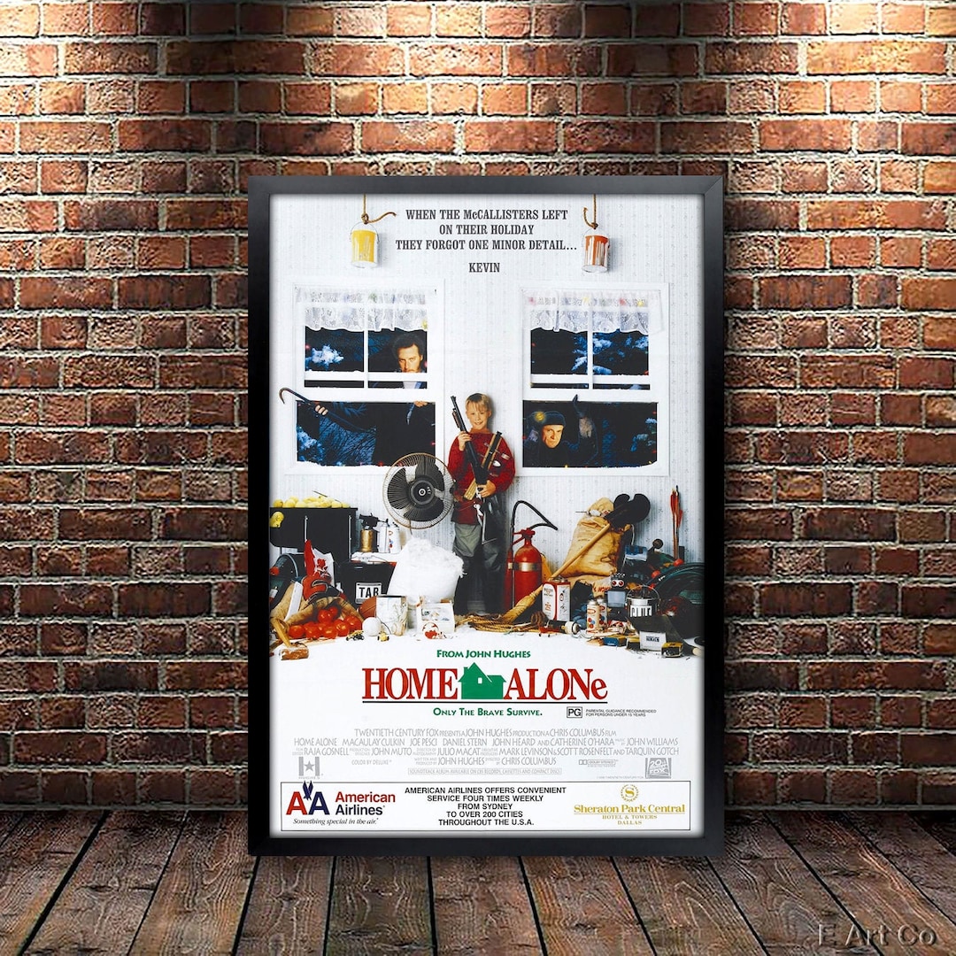Home Alone Movie Poster Framed and Ready to Hang. - Etsy UK