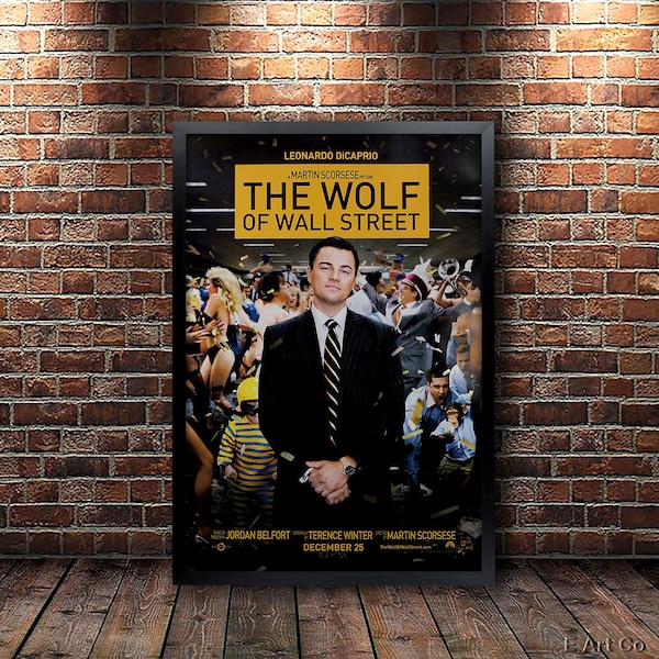 Wolf of Wall Street Poster - Etsy