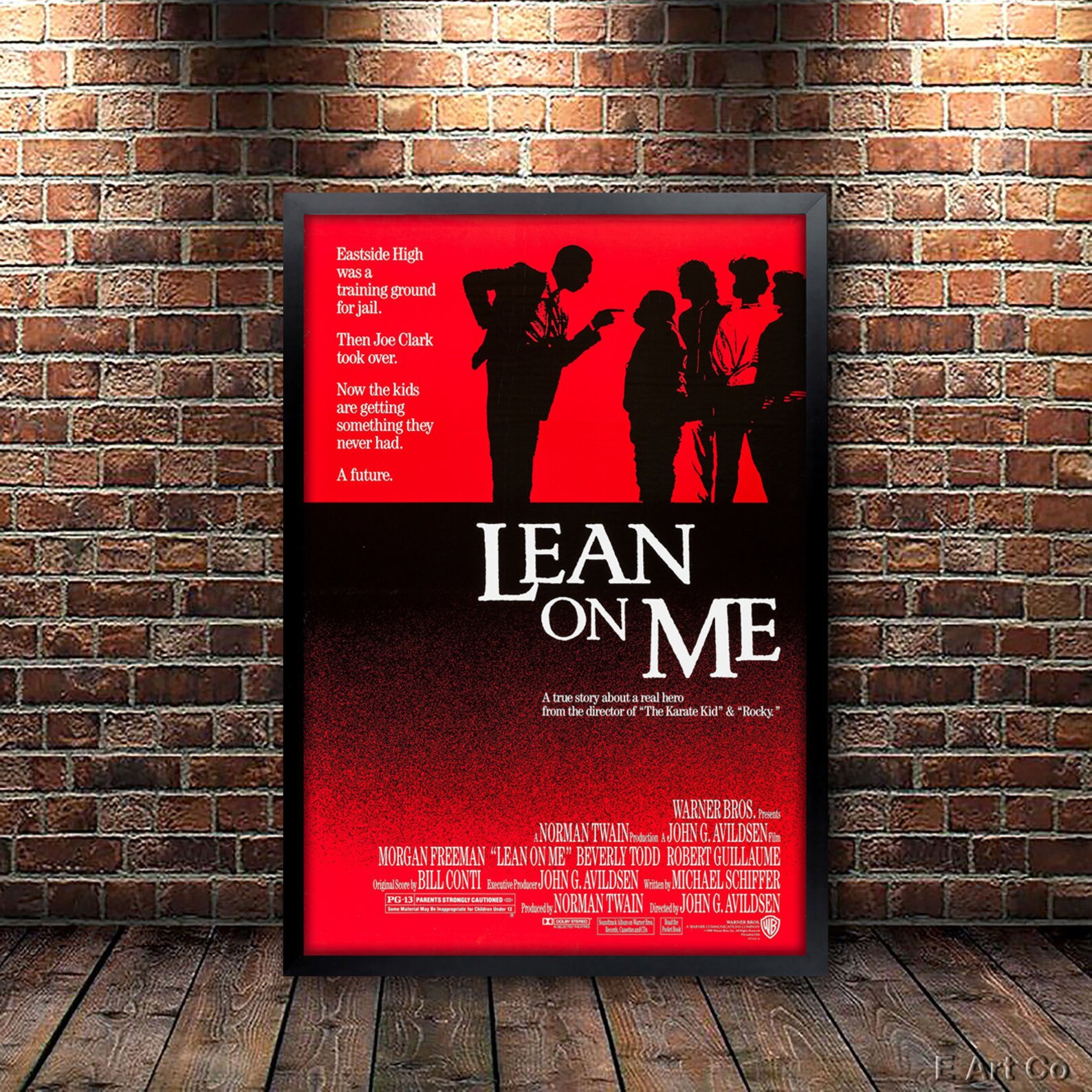 Lean on Me Movie Poster Framed and Ready to Hang. - Etsy