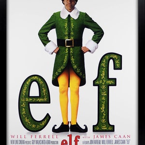 Elf Movie Poster Framed and Ready to Hang. - Etsy
