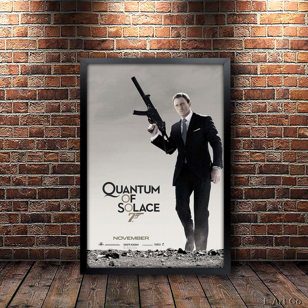 Quantum of Solace Poster Framed and Ready to Hang. - Etsy